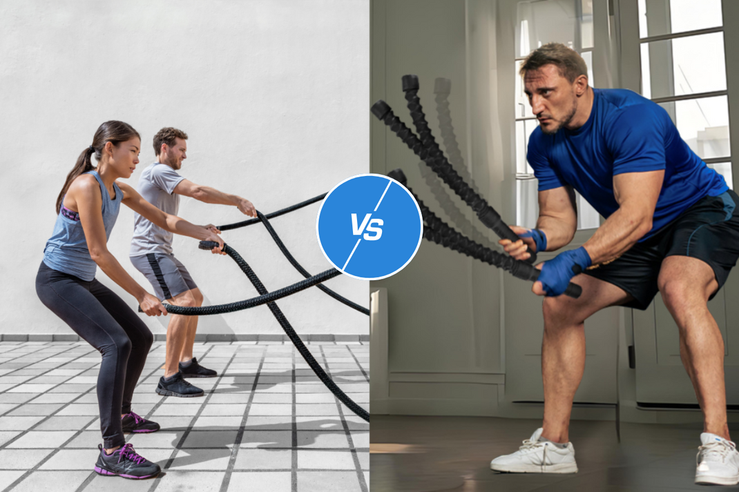 Cordless Battle Rope VS Traditional Battle Ropes